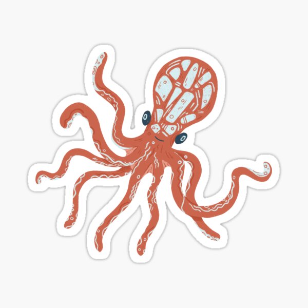 "Octopus" Sticker for Sale by oliviamartinart | Redbubble
