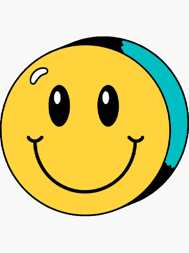 "Retro Smile" Sticker by ZaBaneh | Redbubble
