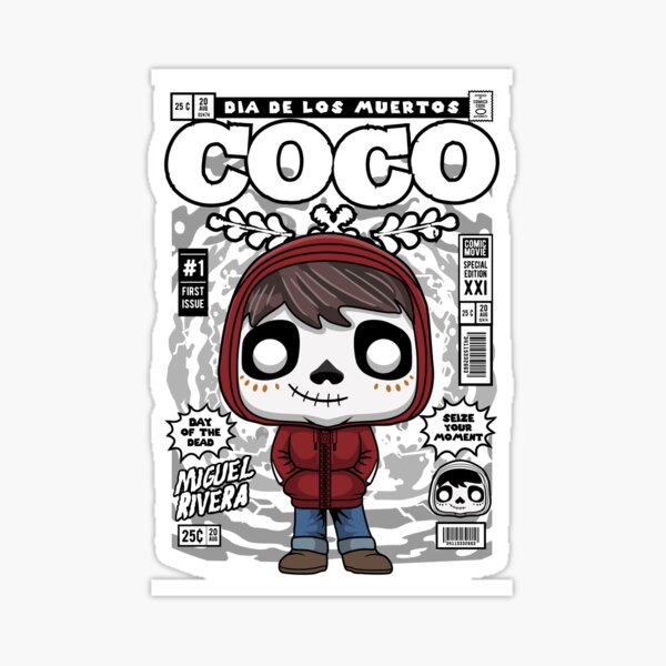 "Coco Poster Toon Art" Sticker by JDsTrends | Redbubble