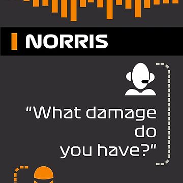 " F1 Team radio Lando Norris" Sticker for Sale by Formula 1 Designs ...