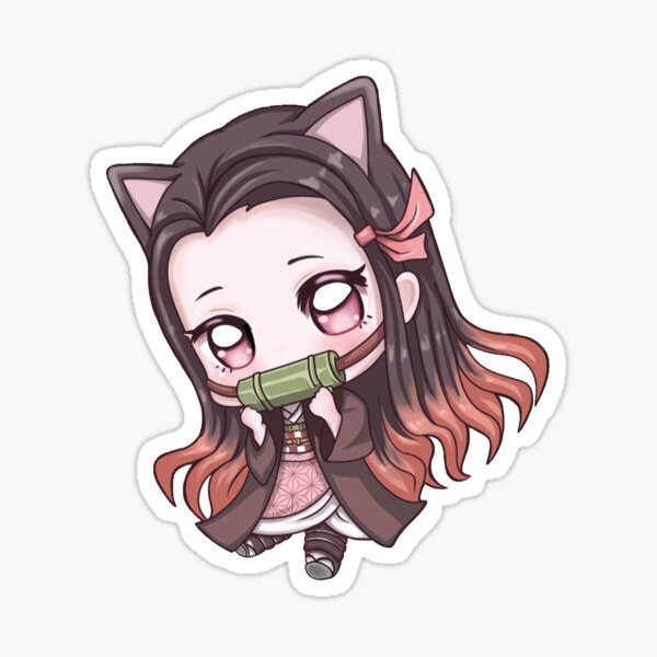 "Nezuko Cute Chibi" Sticker by paoale-3 | Redbubble