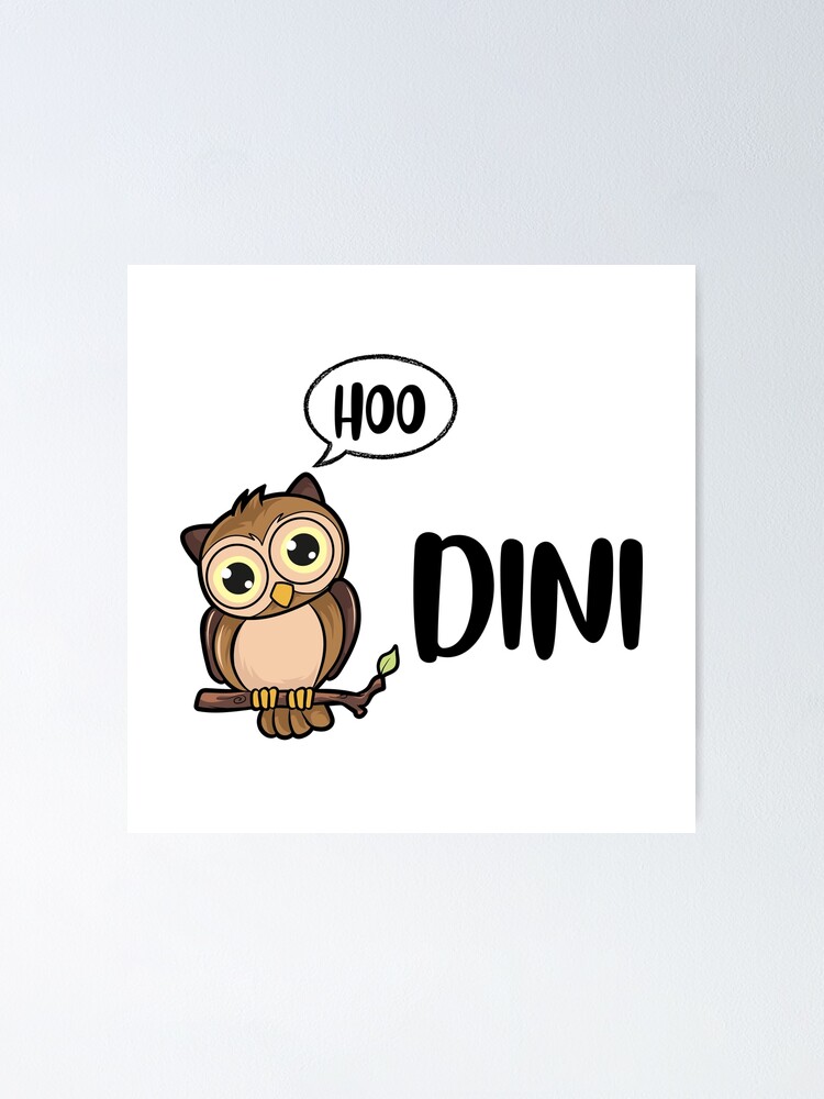 "Houdini pun (hoodini) owl design " Poster for Sale by Mahavirburad1 ...