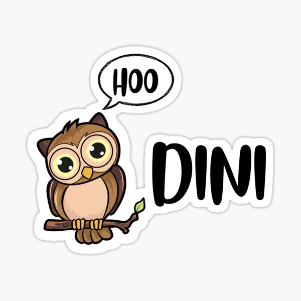 "Houdini pun (hoodini) owl design " Sticker for Sale by Mahavirburad1 ...