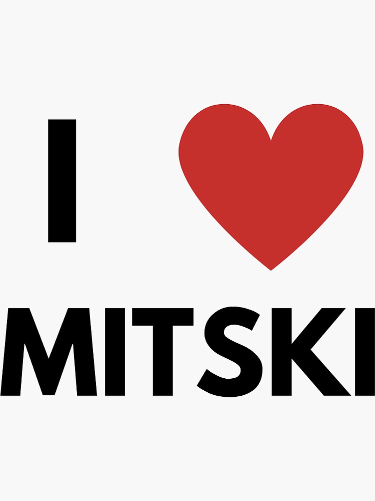 "I Love Mitski" Sticker by nighthawkers | Redbubble