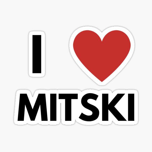 "I Love Mitski" Sticker by nighthawkers | Redbubble