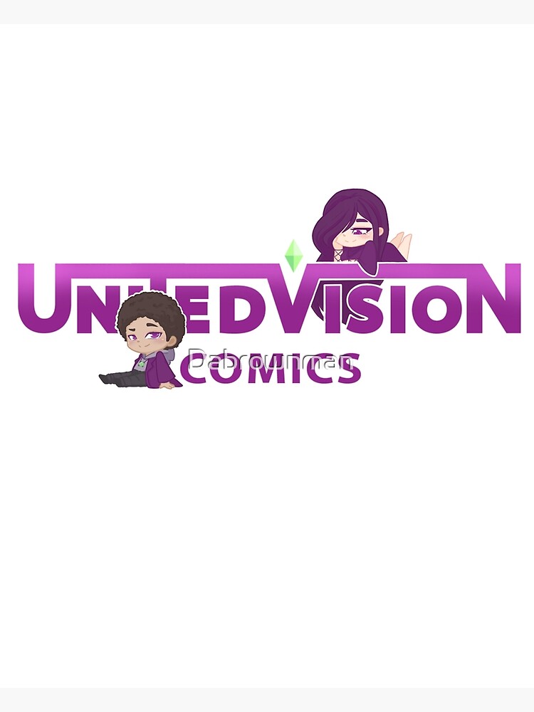 "United Vision Comics chibi logo" Poster by Dabrownman | Redbubble