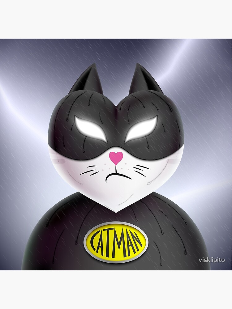 "The Catman!" Poster for Sale by visklipito | Redbubble