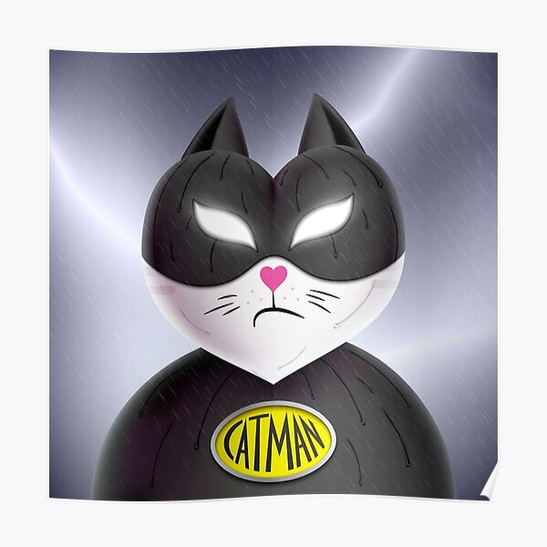 "The Catman!" Poster for Sale by visklipito | Redbubble