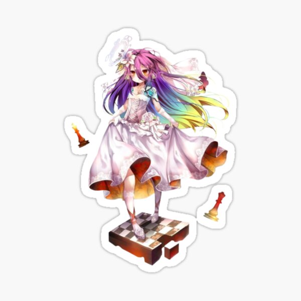 "Shiro - No Game No Life" Sticker by kittysjuice | Redbubble