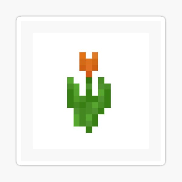 "tulip minecraft" Sticker for Sale by lula31 | Redbubble