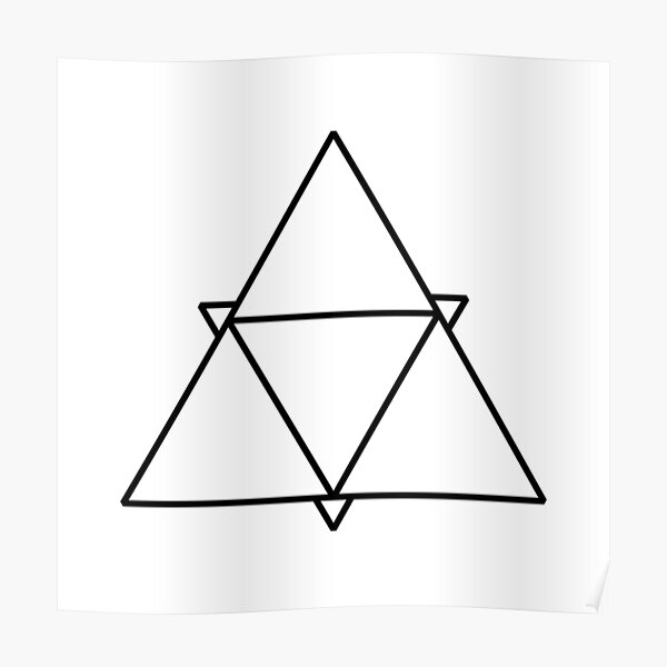 "D4 Dice Net - Black Outline" Poster for Sale by mango20red | Redbubble