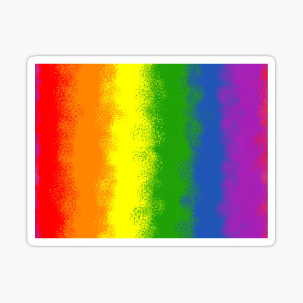 "pride flag w/ blended edges." Sticker by one-spoopy-boi- | Redbubble