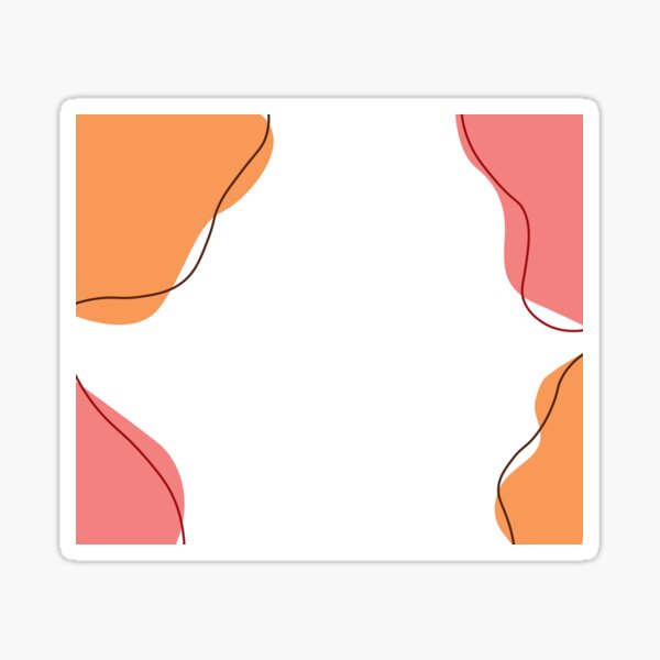 "Freeform design" Sticker by Redd-bbubble | Redbubble