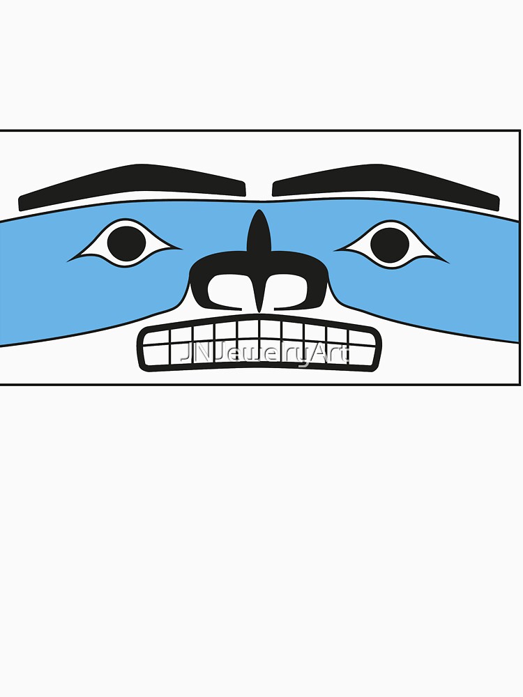 "Chilkat Face in Blue" T-shirt for Sale by JNJewelryArt | Redbubble ...