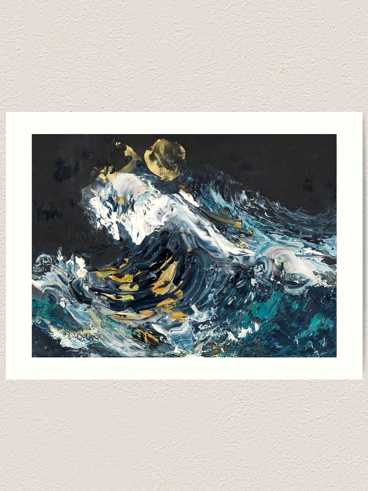 "Moon and Sea || Maggi Hambling" Art Print for Sale by isfartahmid ...