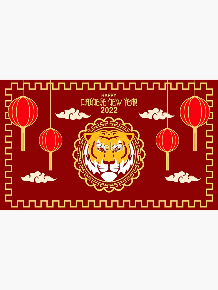 "Year Of The Tiger 2022 – Lunar New Year 2022 " Sticker by Pekar ...