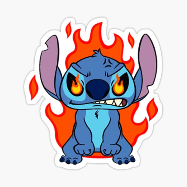 "ANGRY STITCH design " Sticker for Sale by TheBest4U11 | Redbubble