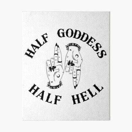 "Half Goddess Half Hell" Art Board Print by TulipsandBelles | Redbubble