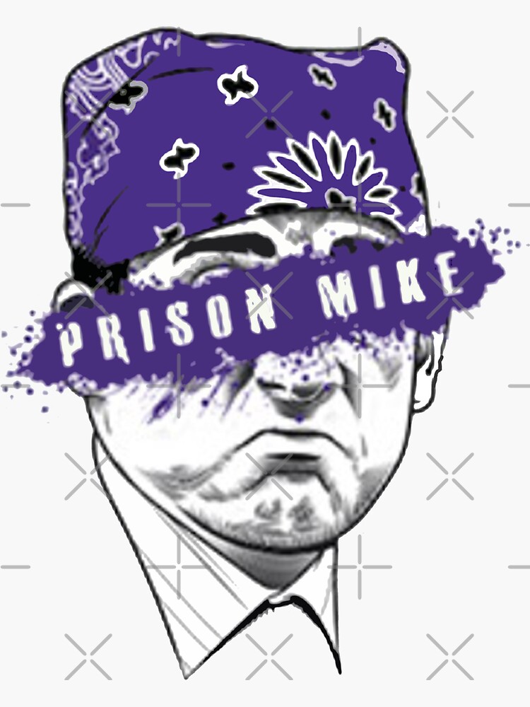 "Prison Mike" Sticker by BeachHouseArt | Redbubble