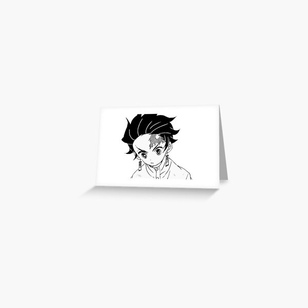 "Tanjiro Kamada Demon Slayer" Greeting Card by Kamin42 | Redbubble