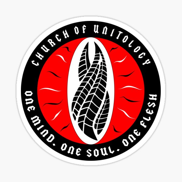 "Church of Unitology" Sticker for Sale by NojjaZyglox | Redbubble