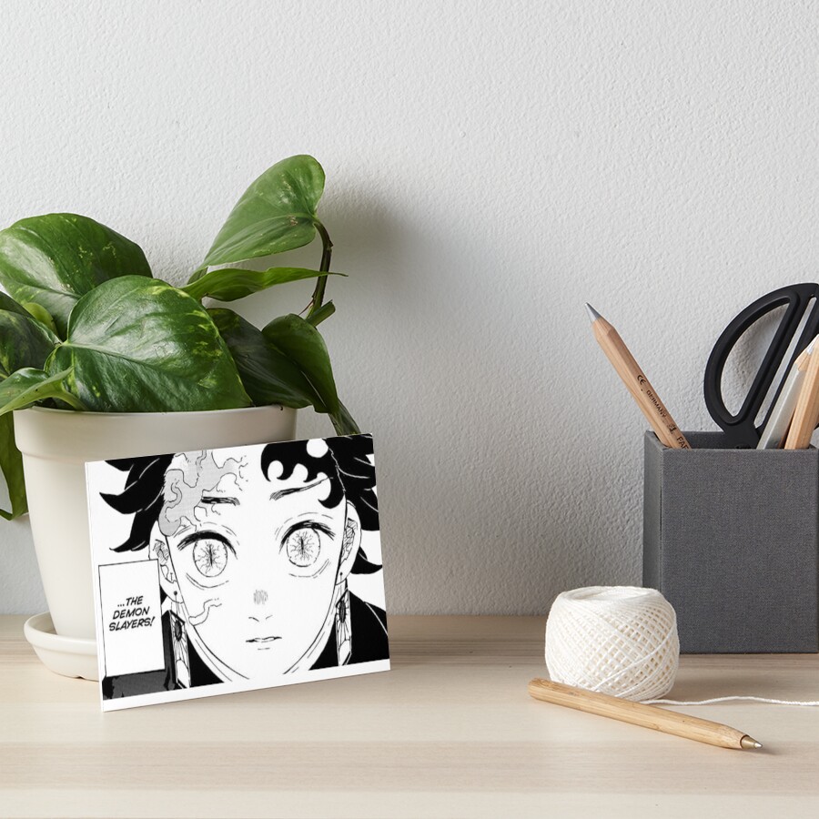 "Tanjiro Kamada Demon Slayer Sticker " Art Board Print by Kamin42 ...