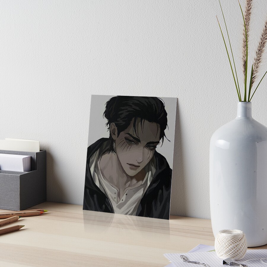 "Sad Eren Yeager Attack On Titan Anime" Art Board Print by Real1One ...