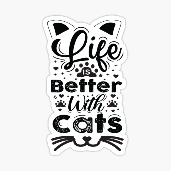 " cat quotes" Sticker by Business-ak | Redbubble