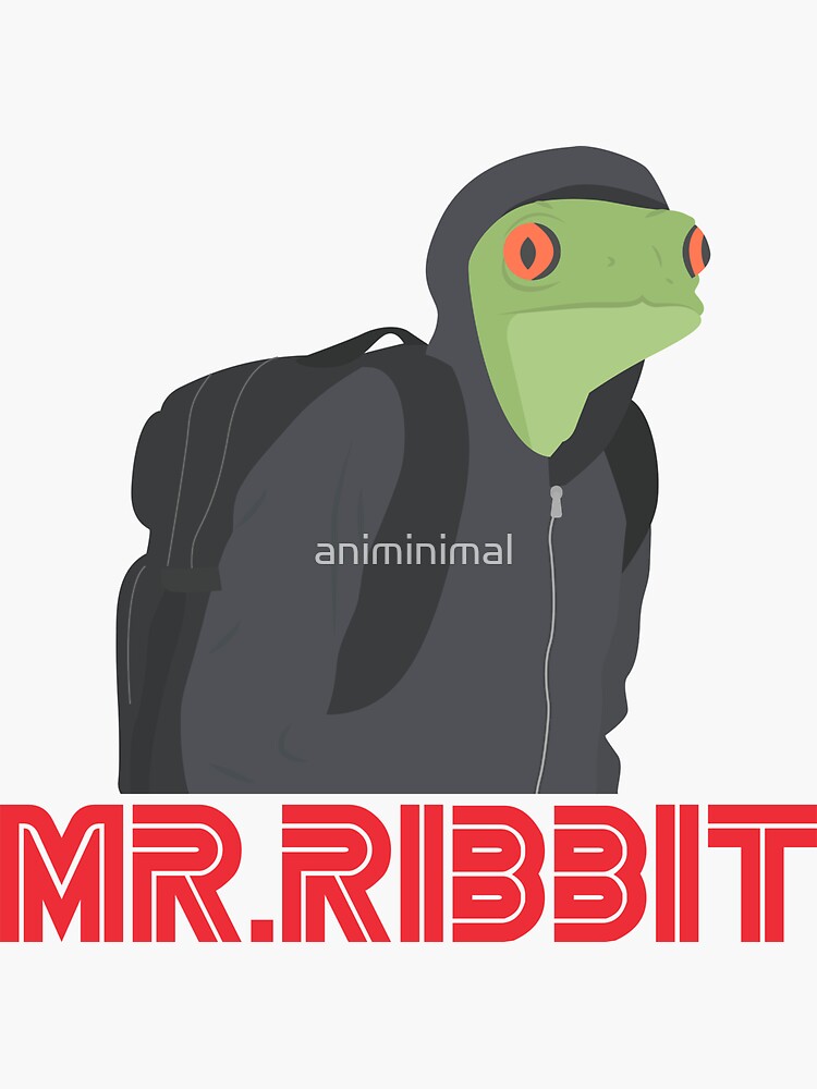 "Mr. Ribbit" Sticker by animinimal | Redbubble