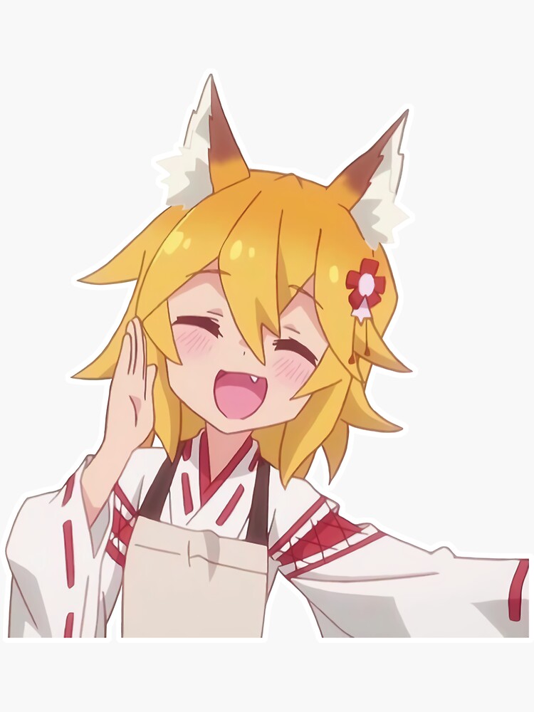 "Senko-san happy" Sticker by RIBOOS | Redbubble