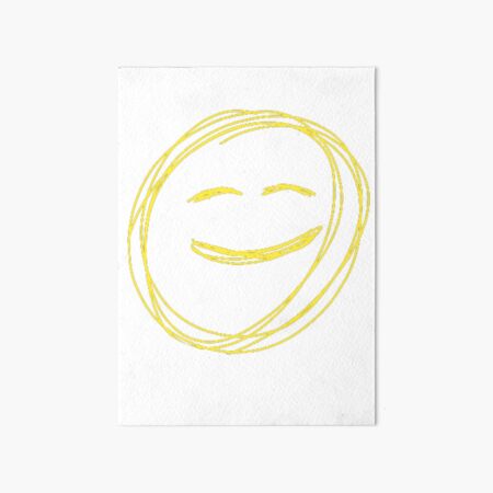 "Smiley Face Scribble Art." Art Board Print for Sale by Sell-it-baby23 ...