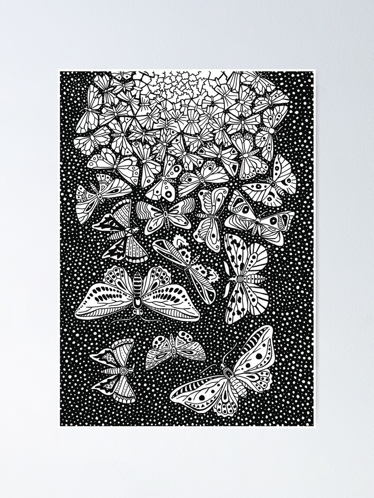 "M.C Escher - Butterflies Tessellation" Poster by Artone369 | Redbubble