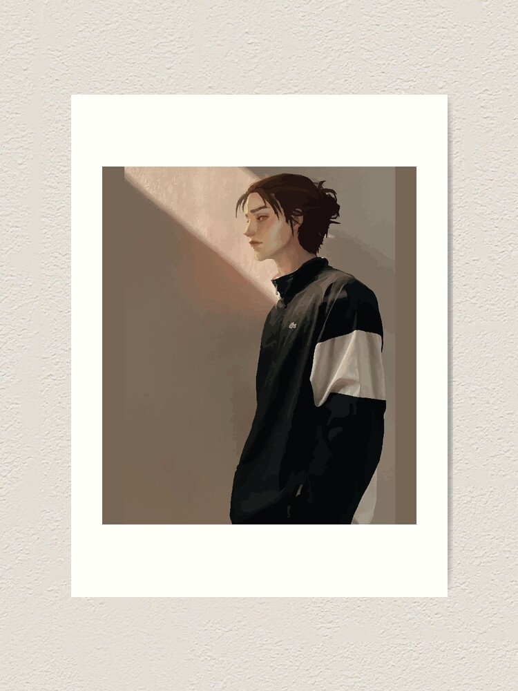 "Eren Yeager Looking Sad Attack On Titan Anime" Art Print for Sale by ...