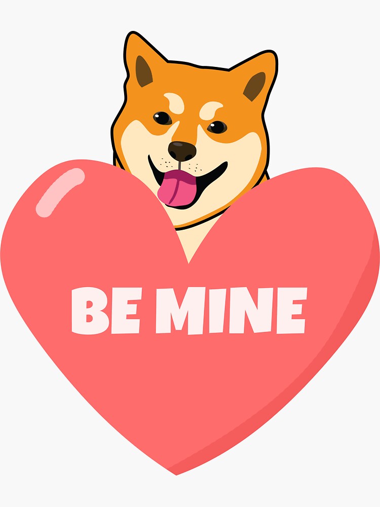 "Be Mine" Sticker by thegoodypet | Redbubble