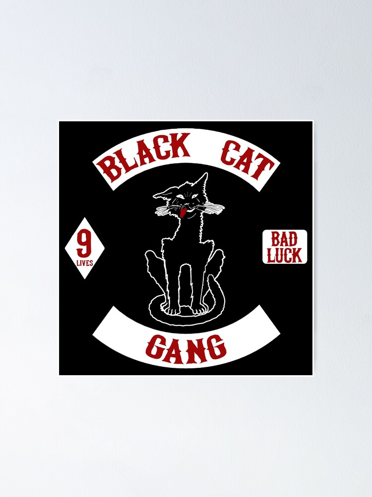 "Black Cat Gang" Poster for Sale by fearcity | Redbubble