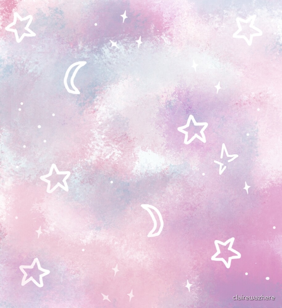 "Pastel Starry Night" by clairewazhere | Redbubble