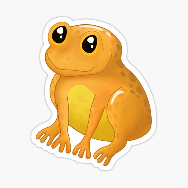"Orange Frog" Sticker for Sale by Purr95 | Redbubble