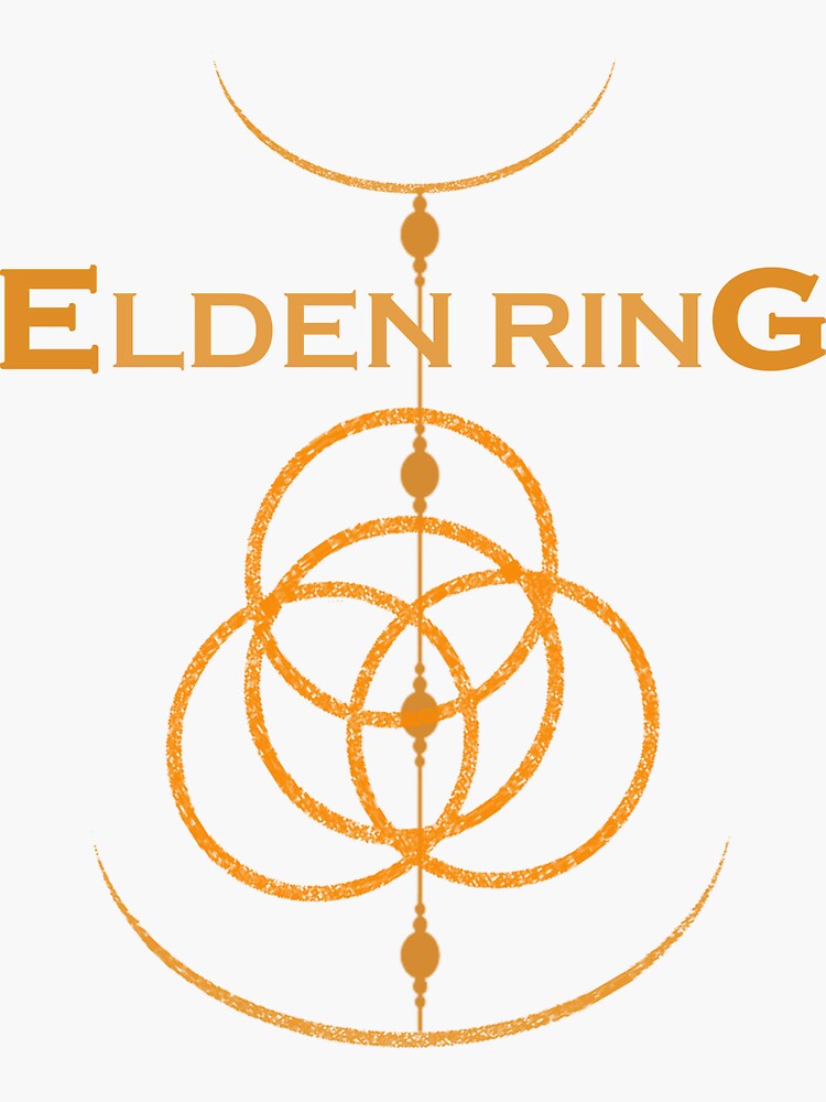 "Elden ring Symbol for Gamers" Sticker by SOLA-SHOP | Redbubble