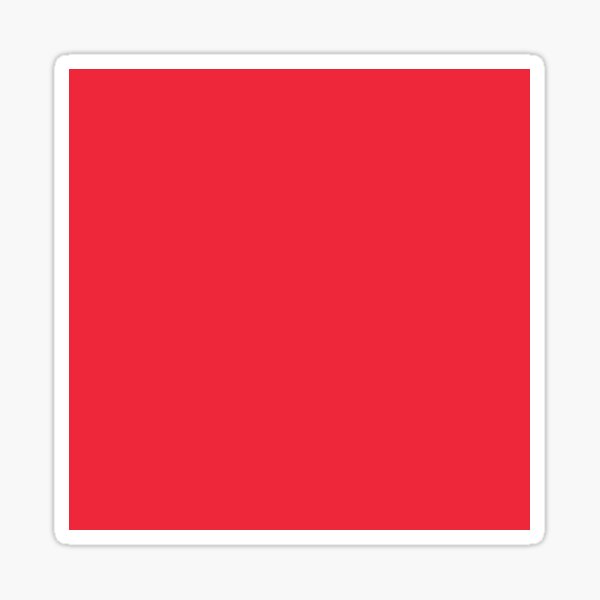 "Imperial Red #ed2939, RGB color" Sticker for Sale by buzztop | Redbubble