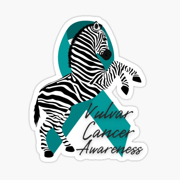 "Vulvar Cancer Awareness Ribbon" Sticker by ElleHazlett | Redbubble
