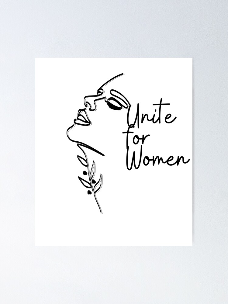 "Unite for women " Poster for Sale by Mbappe-Haaland | Redbubble