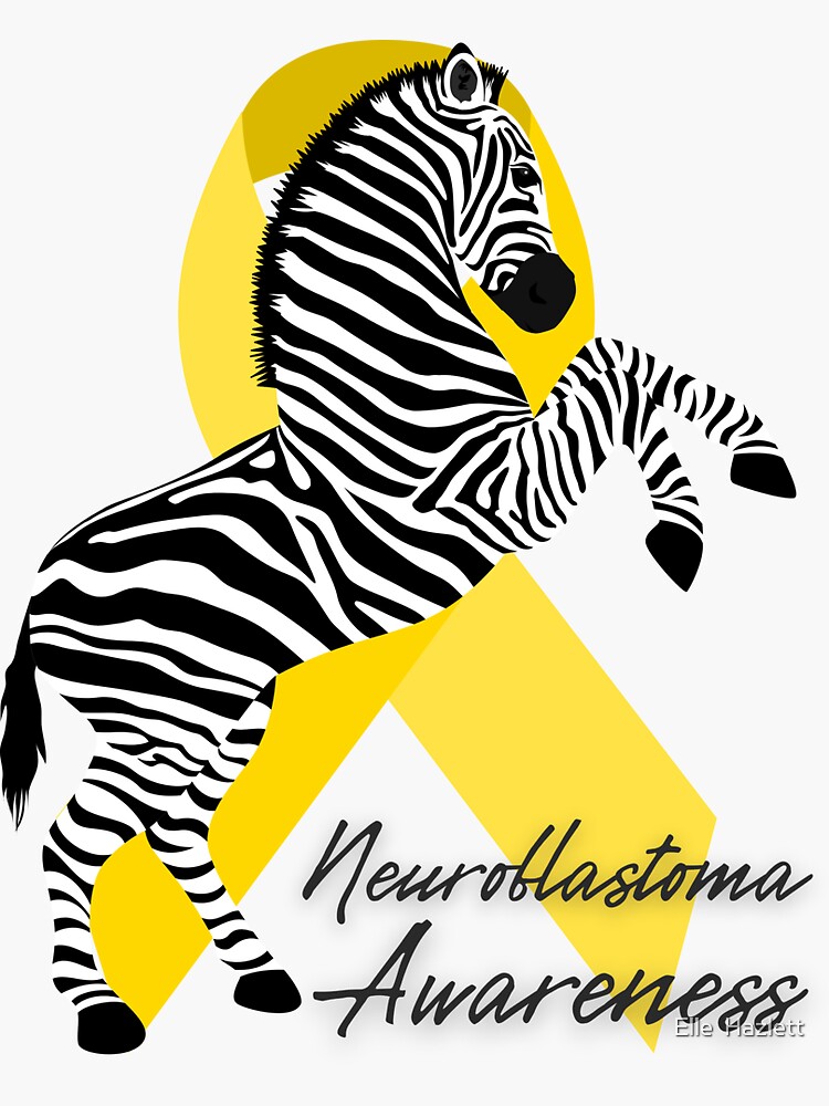 "Neuroblastoma Awareness Ribbon" Sticker by ElleHazlett | Redbubble