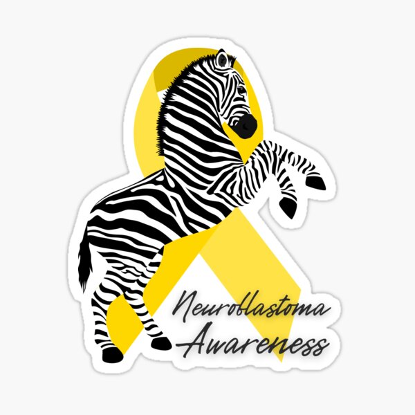 "Neuroblastoma Awareness Ribbon" Sticker by ElleHazlett | Redbubble