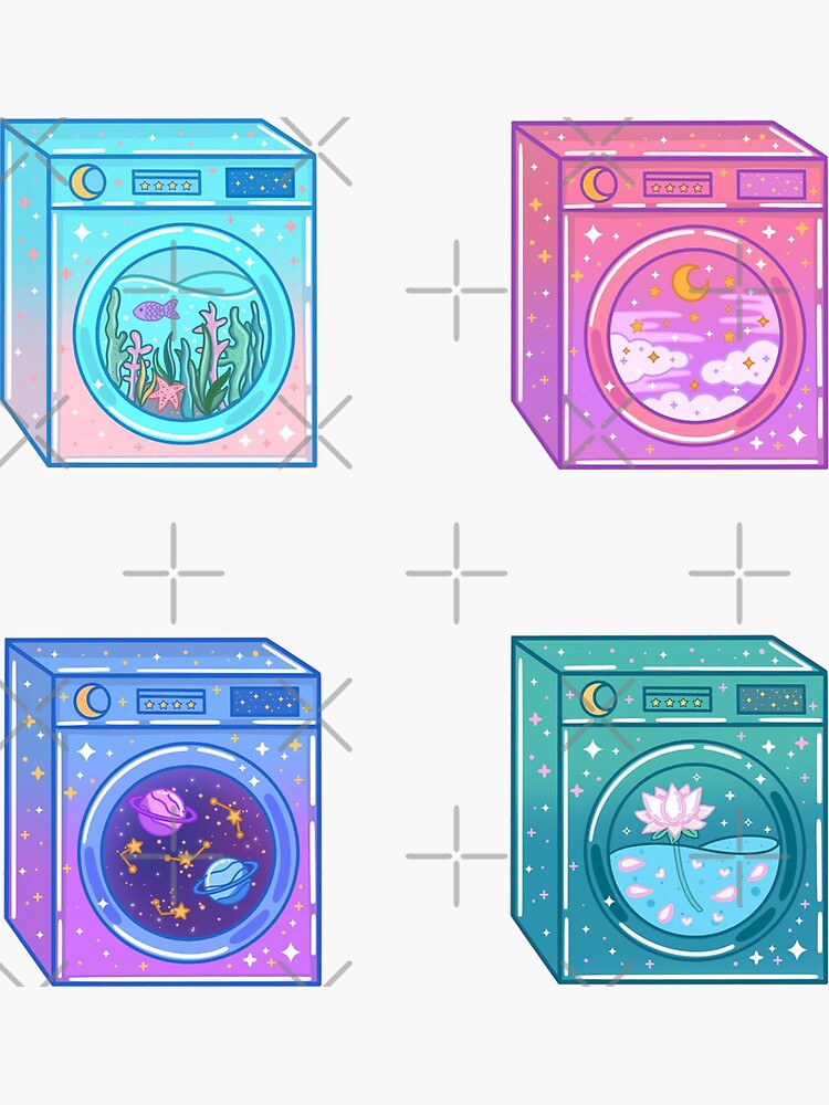 "Washing Machine" Sticker by BakaGaijin | Redbubble