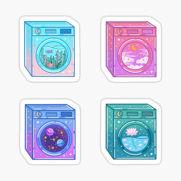 "Washing Machine" Sticker by BakaGaijin | Redbubble