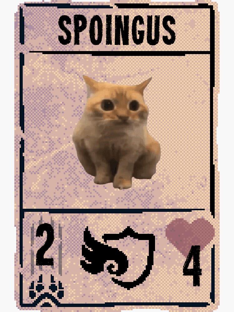 Pegatina «Tarjeta Spoingus Inscryption Fanmade» de NixxTheFox13 | Redbubble