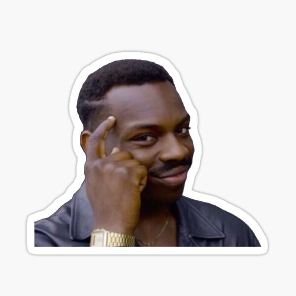 "Roll Safe Funny Meme" Sticker by tshirtwaffle | Redbubble