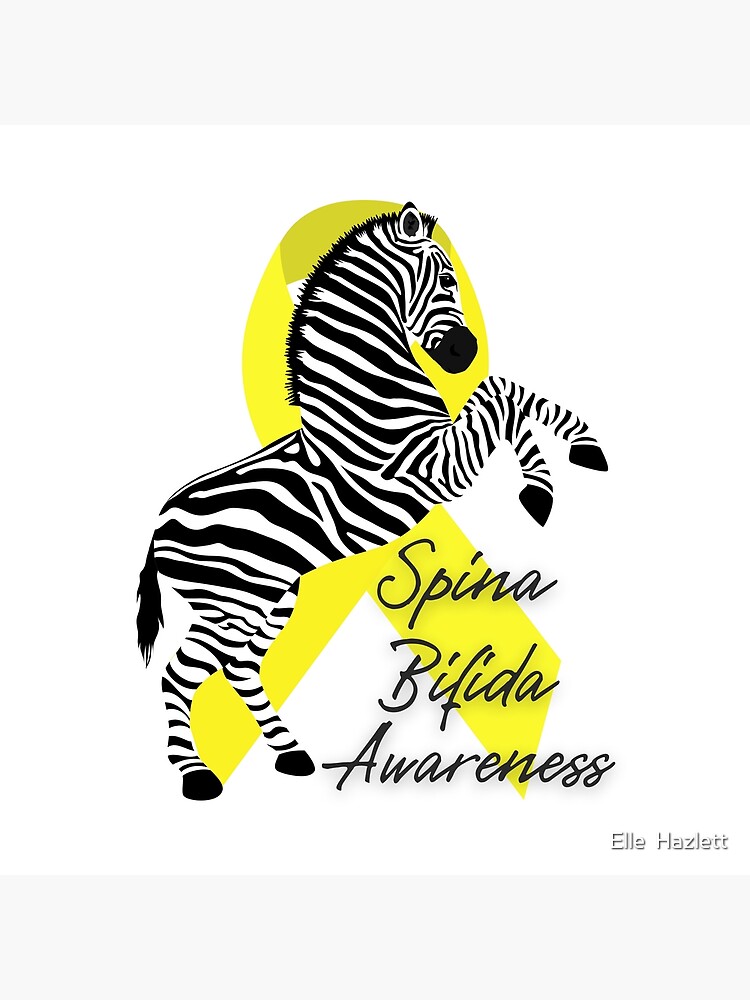 "Spina Bifida Awareness Ribbon" Art Print for Sale by ElleHazlett ...