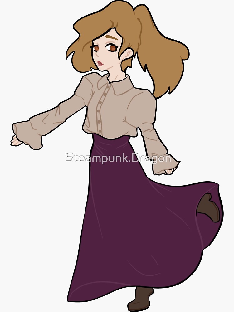 "Commoner Girl" Sticker by Steampunk56 | Redbubble