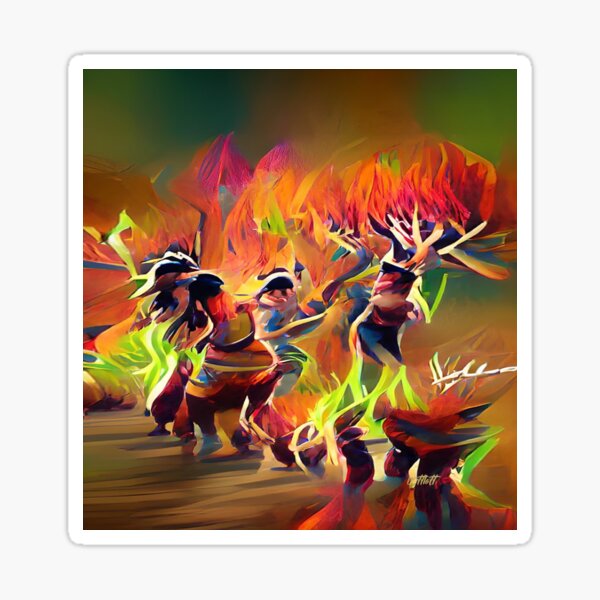 "Native American Tribal Dance - Spirit - Tribal - Dance " Sticker for ...